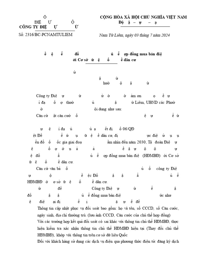 BC Quan Phuong Doi Soat CCCD | PDF | Vietnam | Vietnamese People