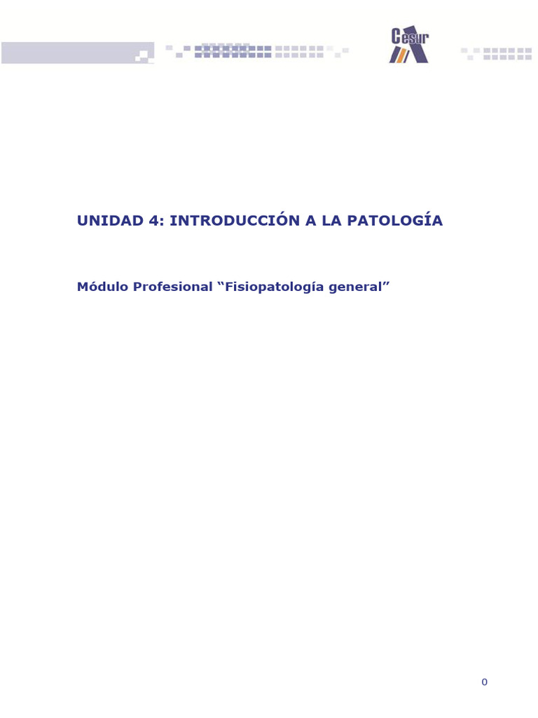 UD4 Introducción A La Patología - Cesuyr | PDF