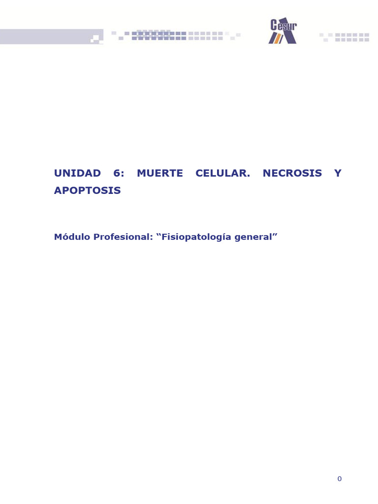 UD6 Muerte Celular - Cesur | PDF