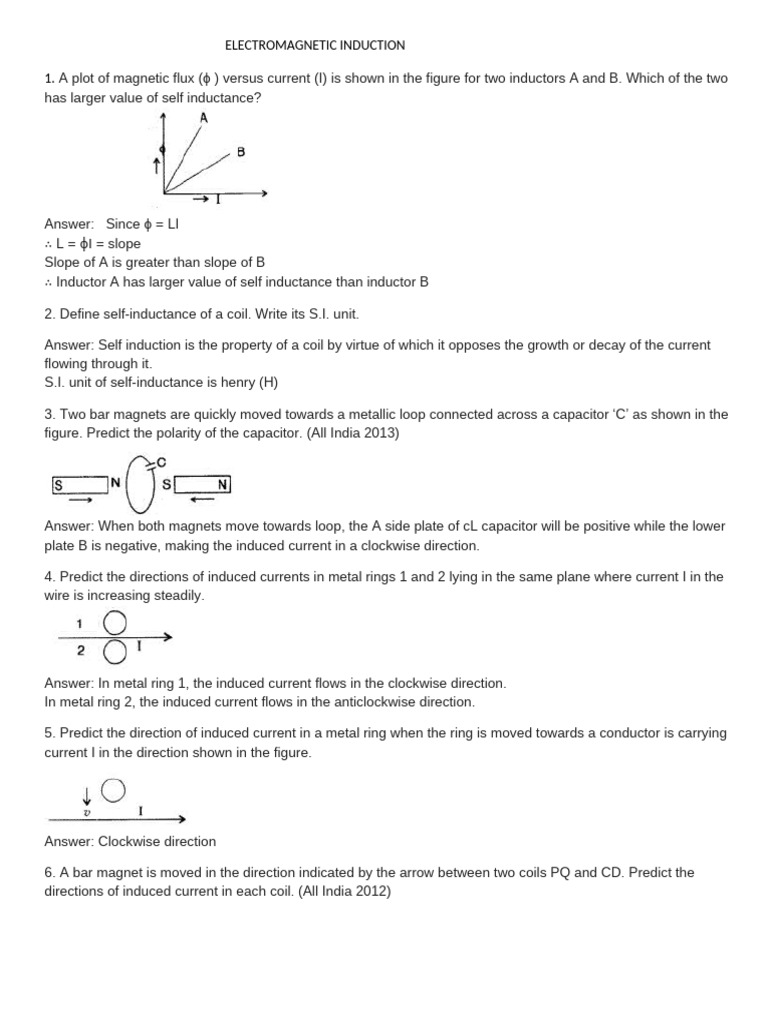 Electromagnetic Induction | PDF