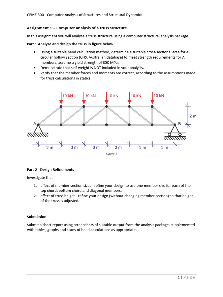 A1 truss analysis (3) | PDF