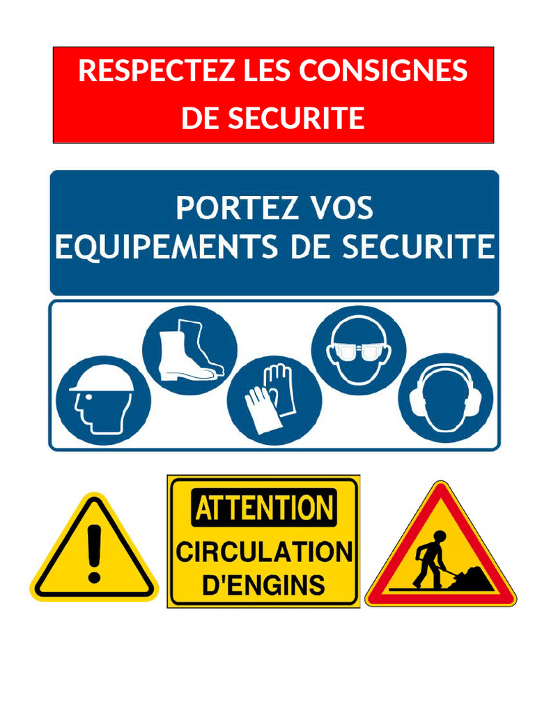 RESPECTEZ LES CONSIGNES DE SECURITE | PDF