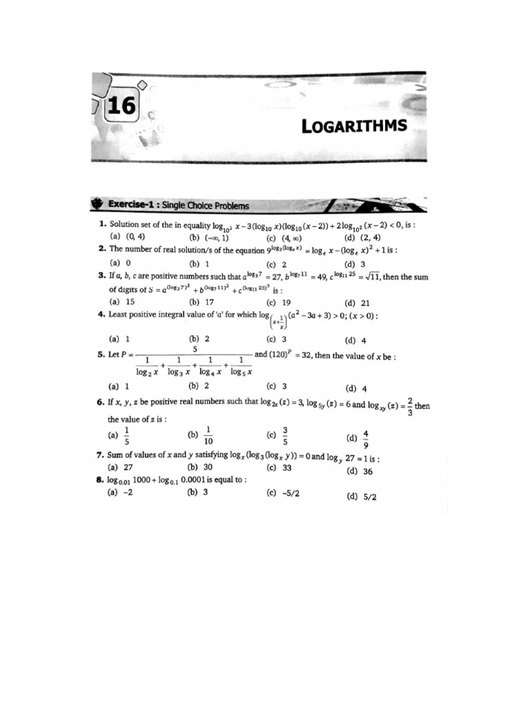 Logarithm | PDF