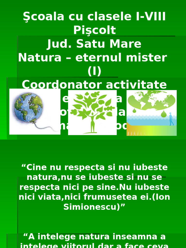 Natura Eternul Mister 1 | PDF
