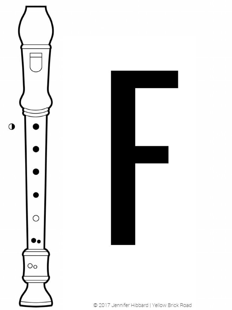Free Recorder Fingering Chart Slides | PDF