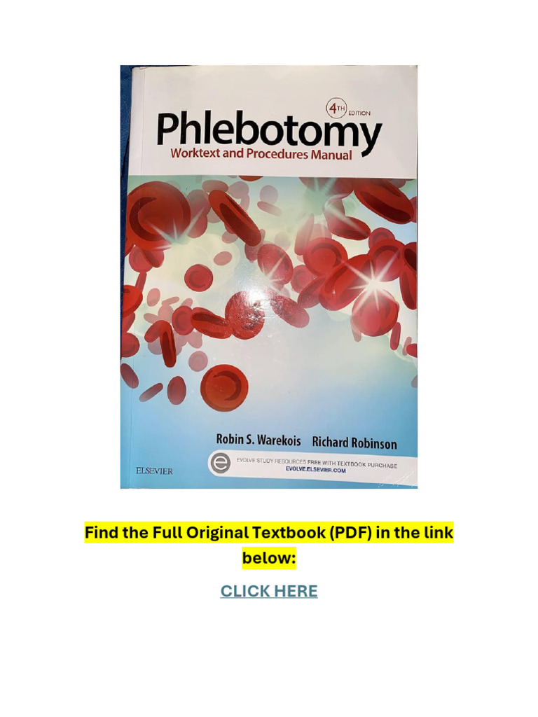 Phlebotomy Worktext and Procedures Manual 4th Edition PDF | PDF | Health Care | Science ...