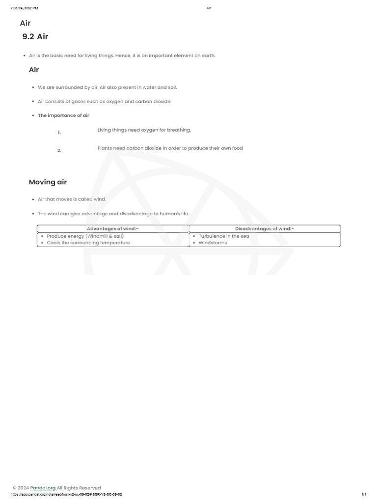 The Importance of Air 1 | PDF