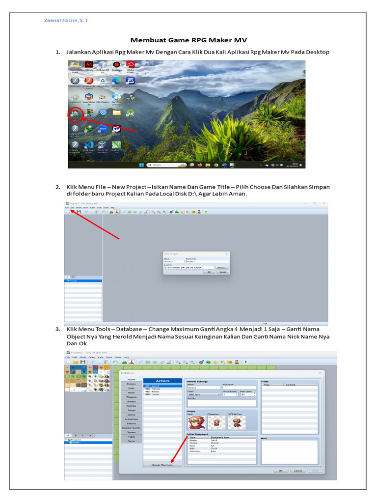Tutorial Membuat Game RPG Maker MV | PDF