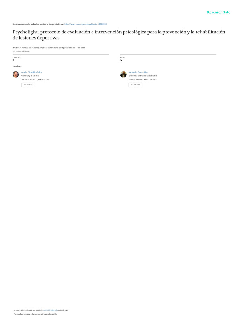 Protocolo de Evaluacion e Intervencion Psicologica de Lesiones ...