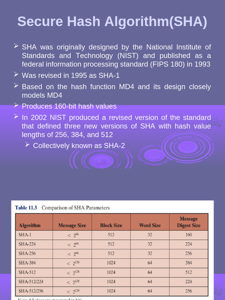 Secure Hash Algorithm (SHA) | PDF