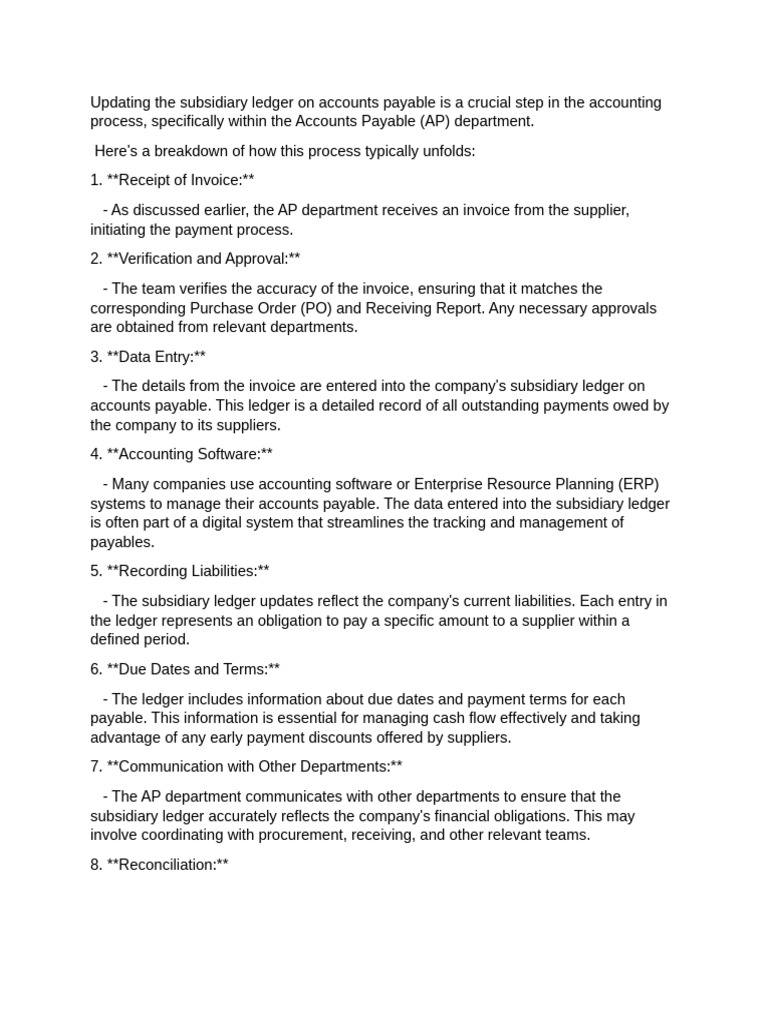 AP Process | PDF | Accounts Payable | Accounting