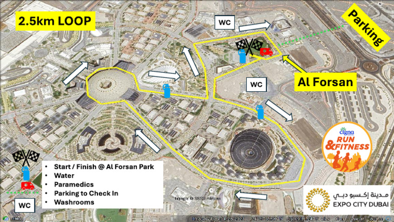 Cigna Run and Fitness Expo Course Map | PDF