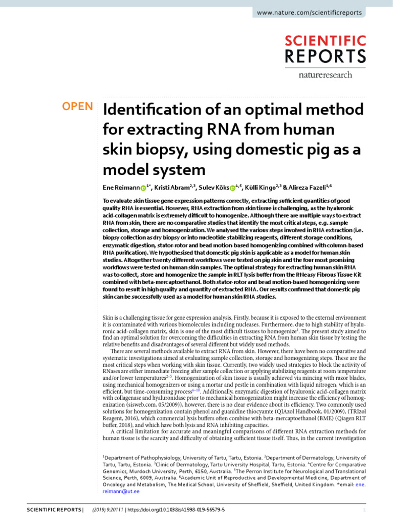 Skin Extraction Reff | PDF