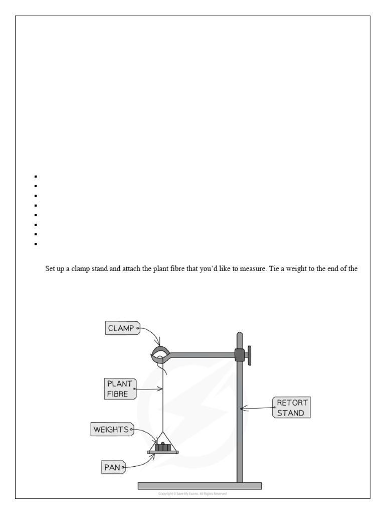 Determine Tensile Strength of Plant Fibers | PDF
