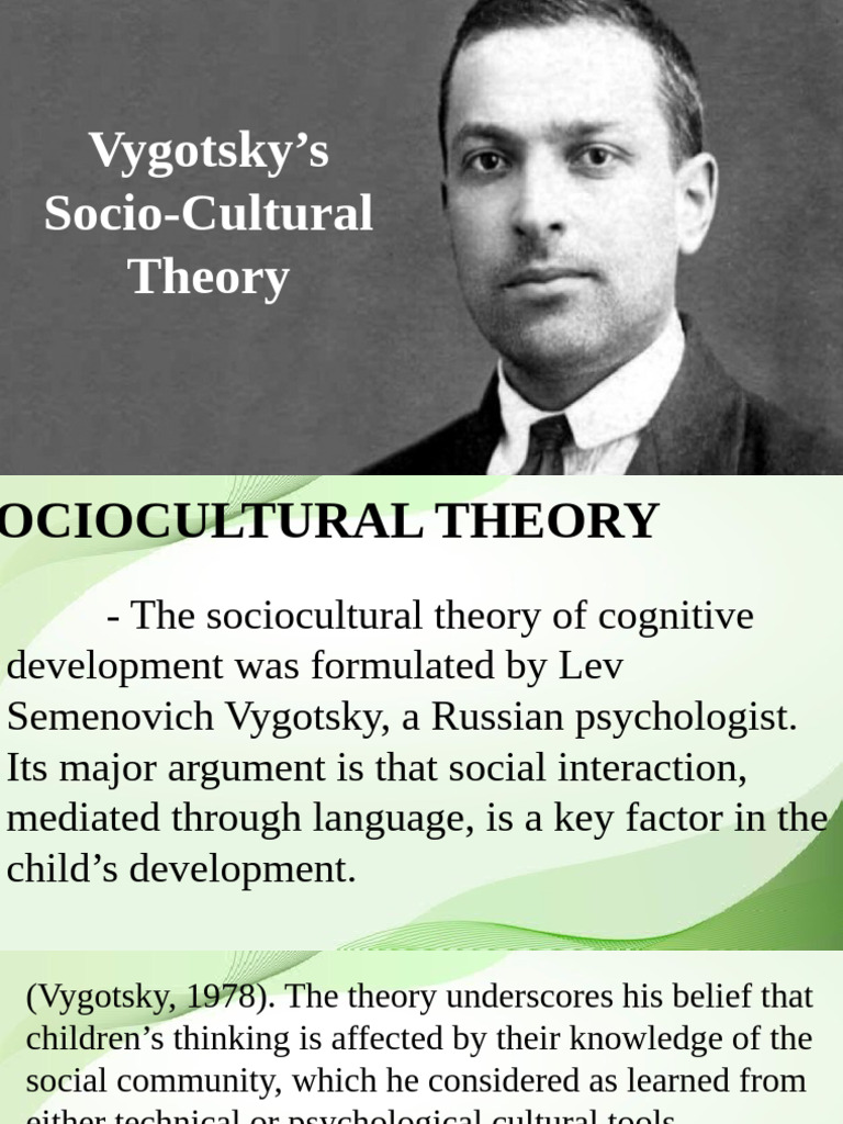 Vygotsky Sociocultural Theory | PDF