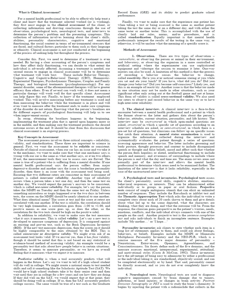Clinical and Stress | PDF