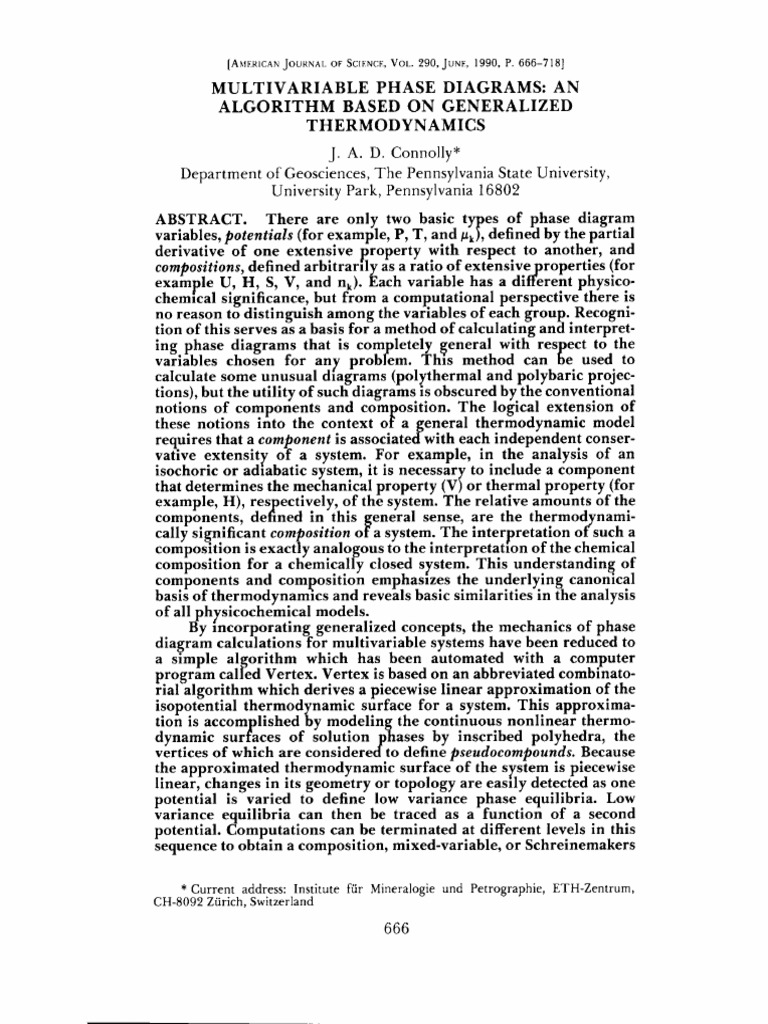 Multivariable Phase Diagrams An Algorithm Based On Generalized ...