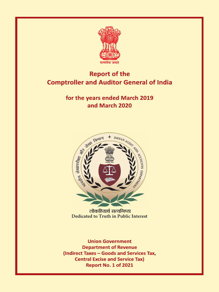 CAG Report On GST | PDF