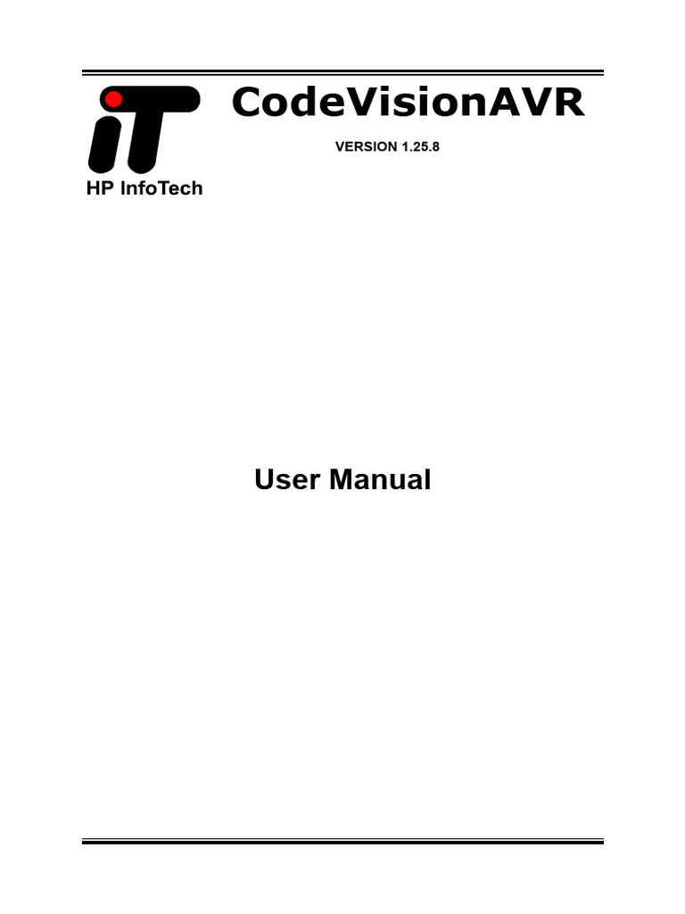 Code Vision AVR User Manual | PDF
