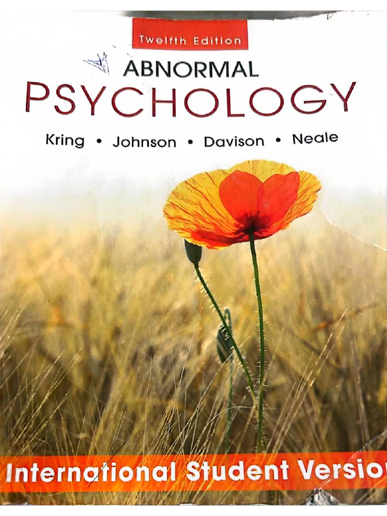 Abnormal Psychology Chap 1 | PDF
