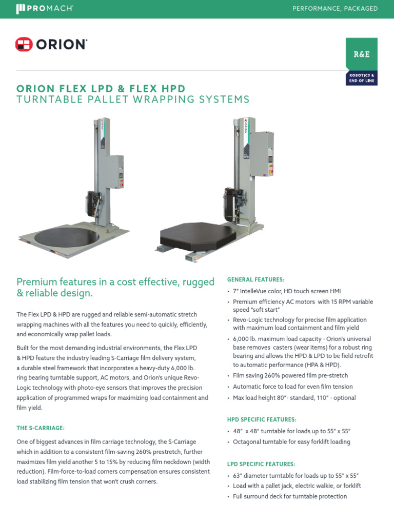 Orion Lpd Hpd Flex Spec Sheet | PDF