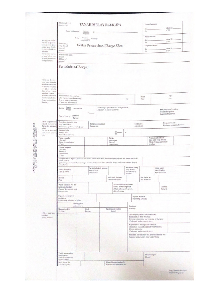 Charge Sheet | PDF
