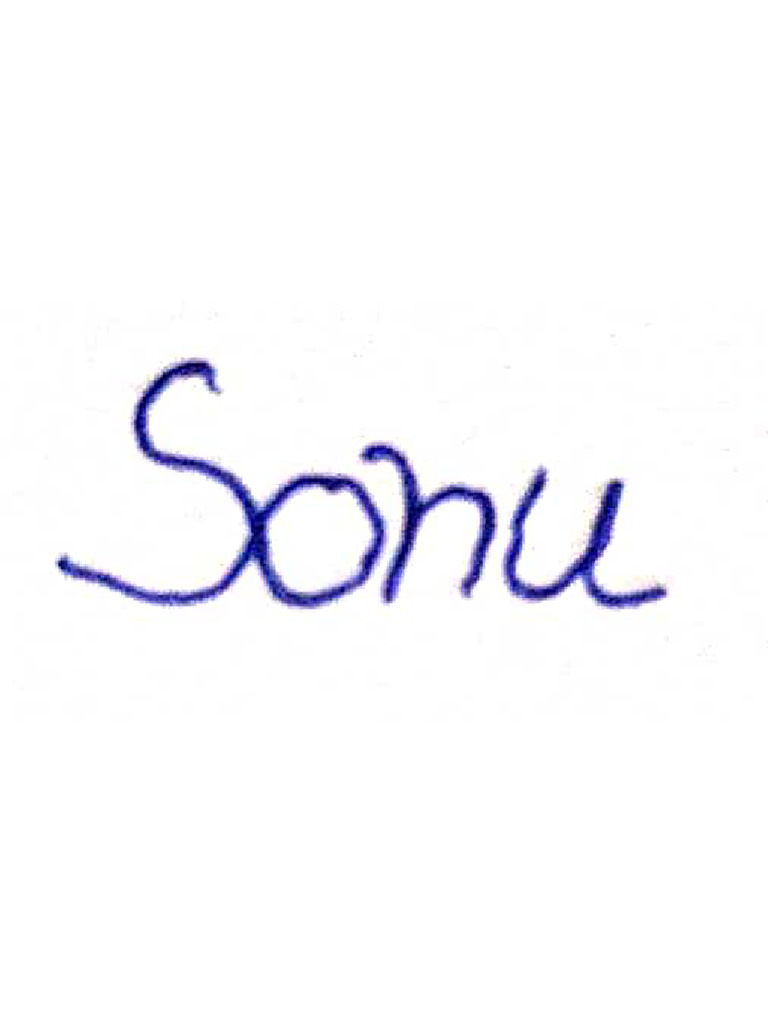 Sonu Signature | PDF