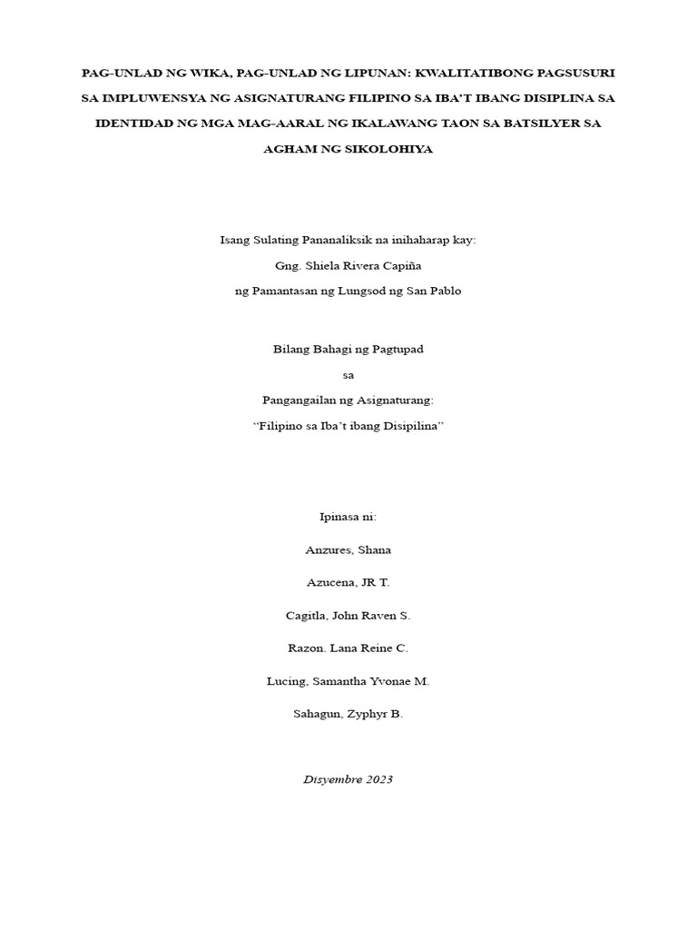 Fildis - Research | PDF