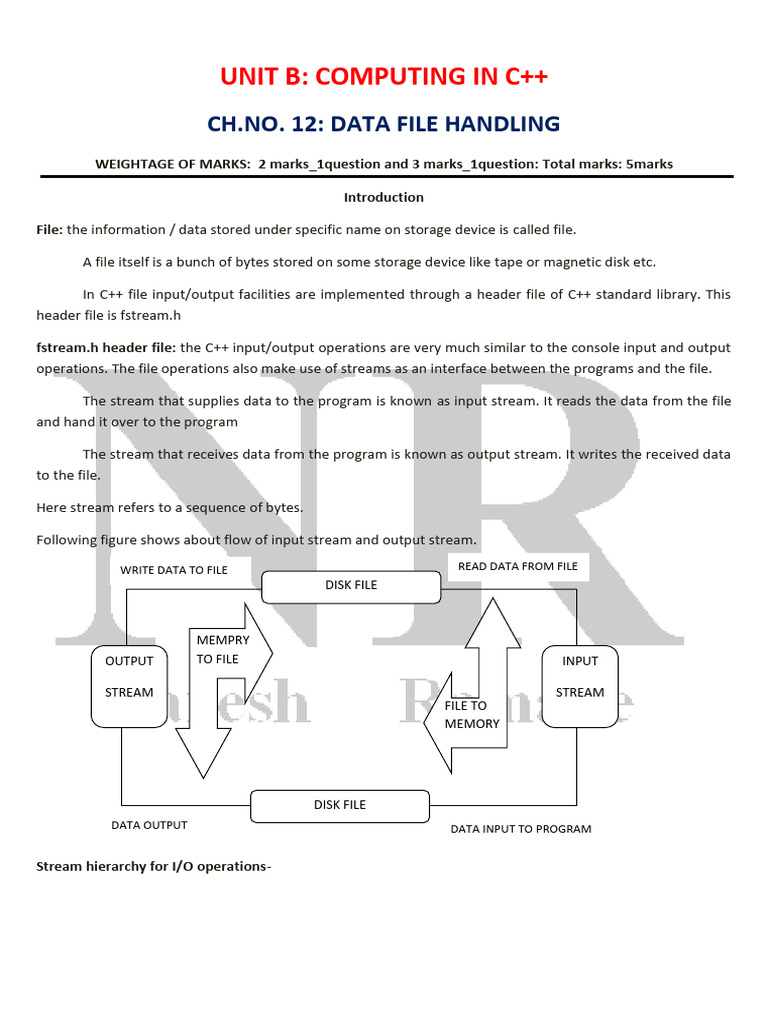 Data File Handling | PDF