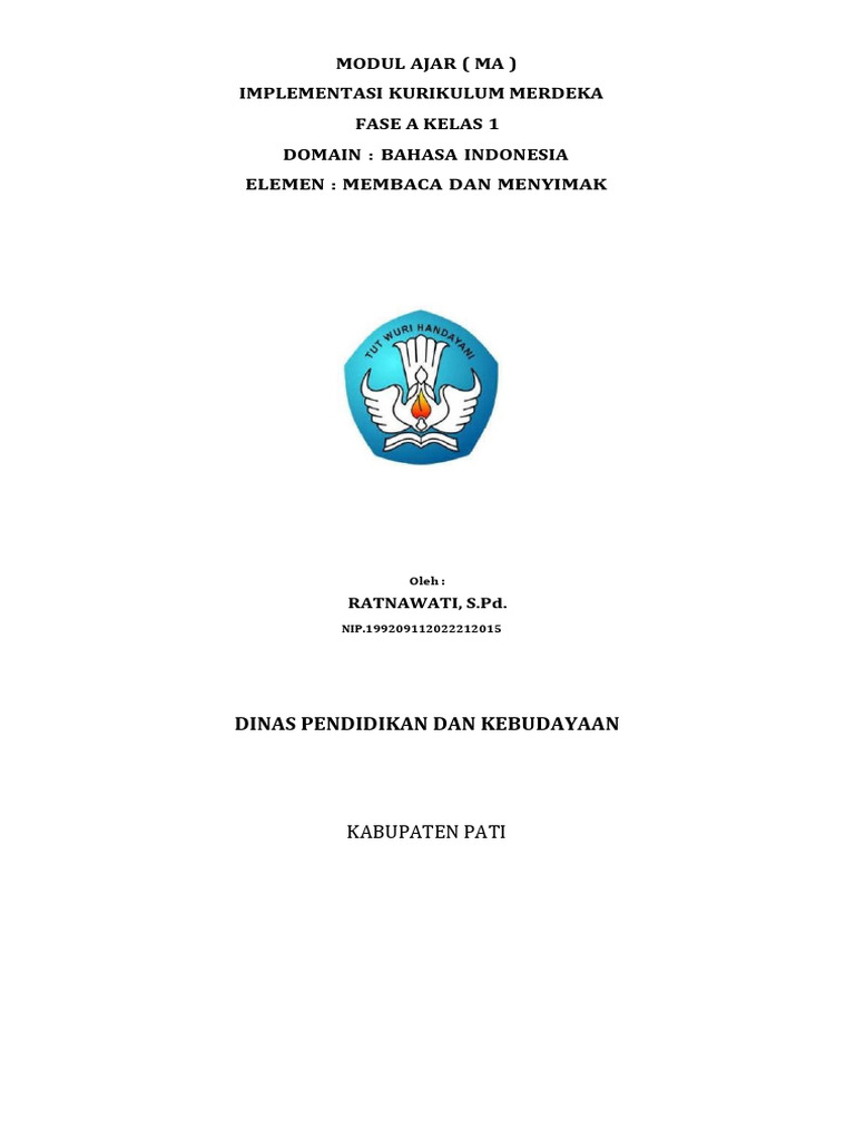 Modul Ajar Huruf BBBBB | PDF