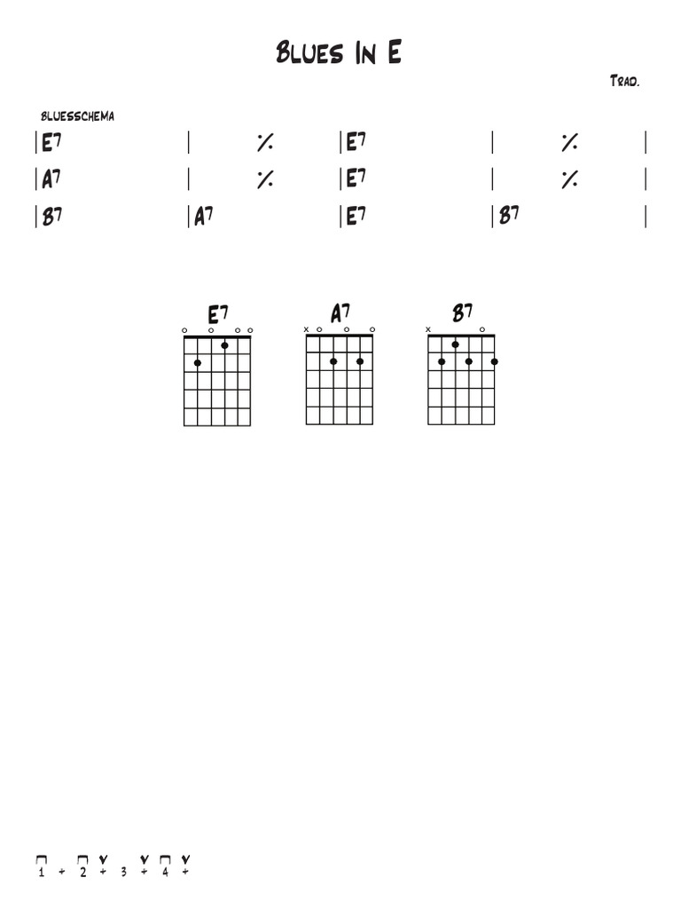 Blues In E Pdf