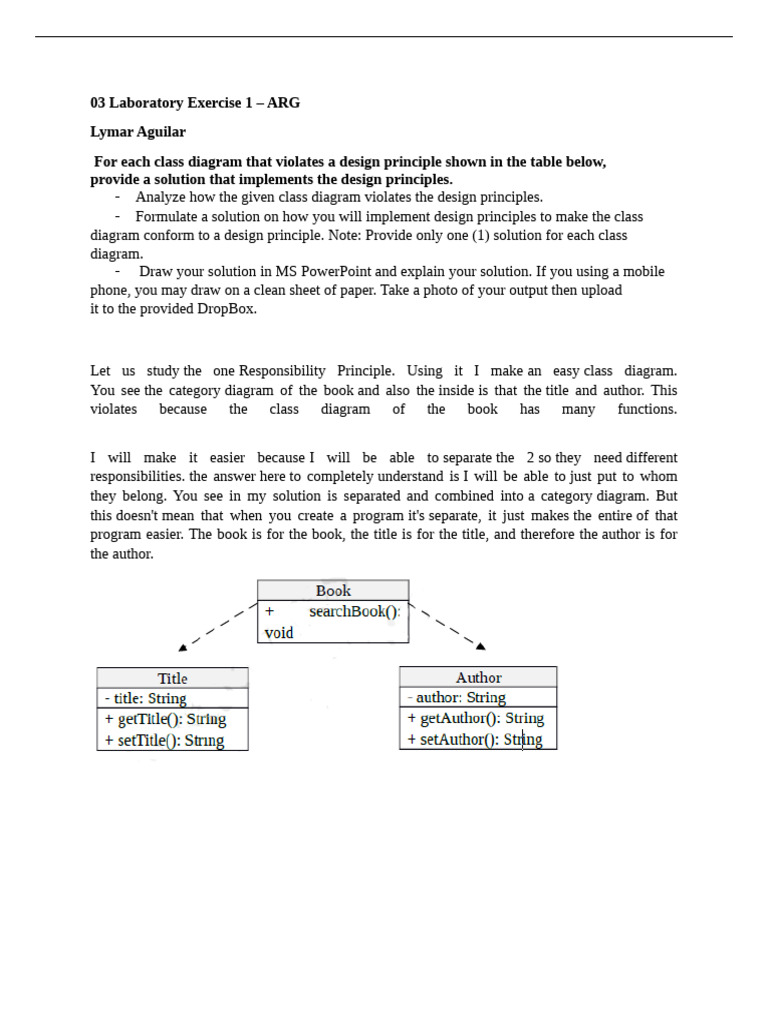 03 Laboratory Exercise 1 ARG | PDF