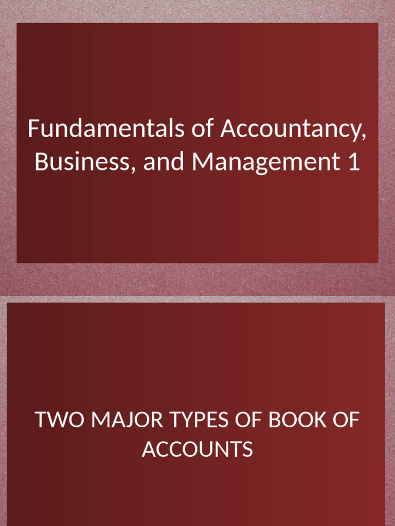 DAY 1 4 Book of Accounts | PDF