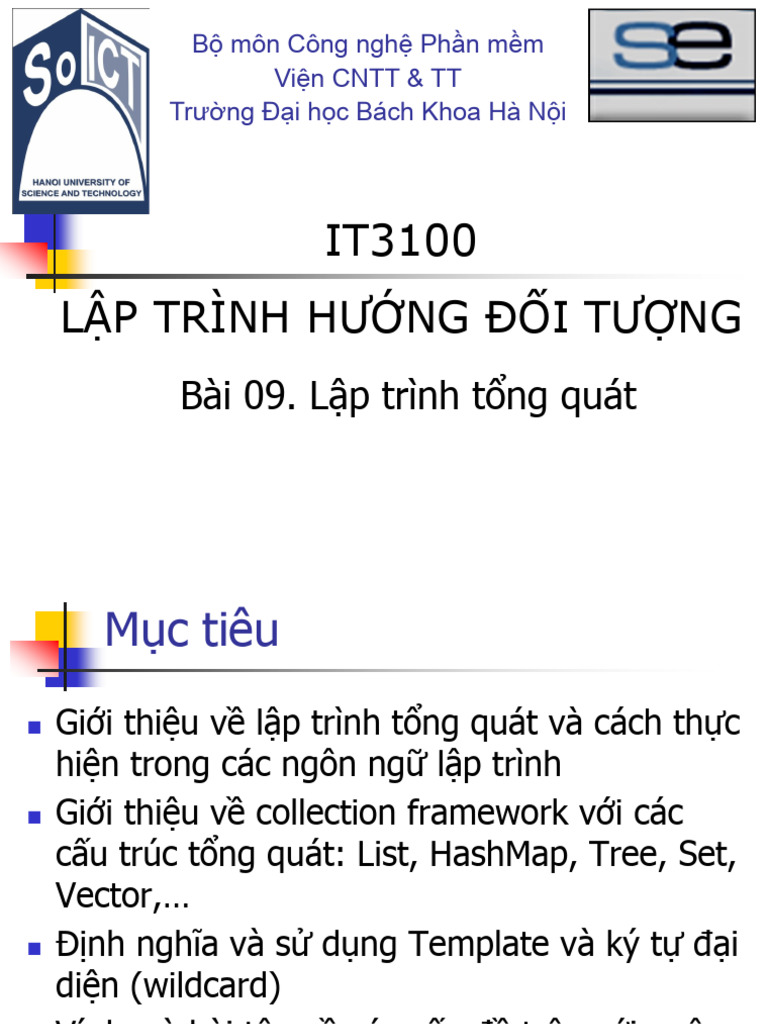 Bai 09 - Lap Trinh Tong Quat | PDF