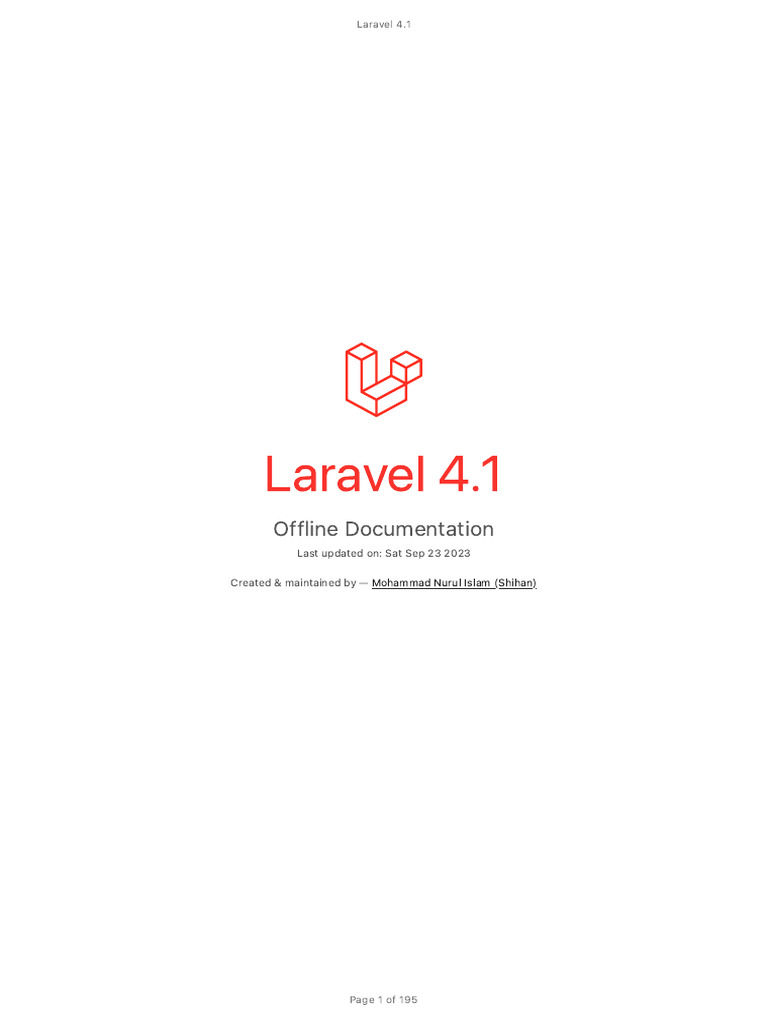 Laravel-4 1 | PDF