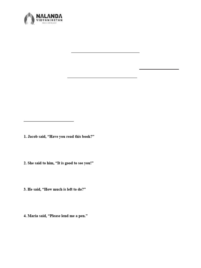 Class-Ix English - Worksheets Half Yearly 2024-25 | PDF