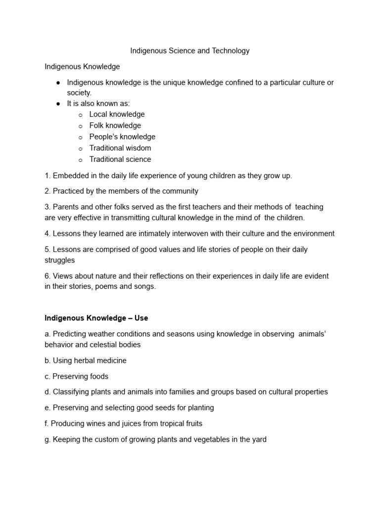 Indigenous S-T | PDF