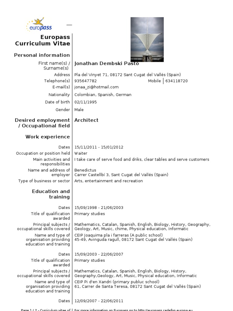 Curriculum Vitae | PDF | Cognition | Communication