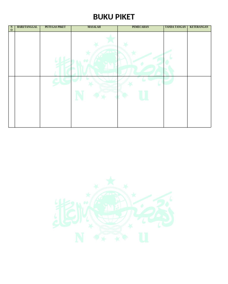 Buku Piket | PDF