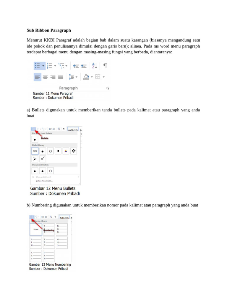 Pengaturan Paragraf di Word | PDF | Metode & Bahan Ajar | Komputer