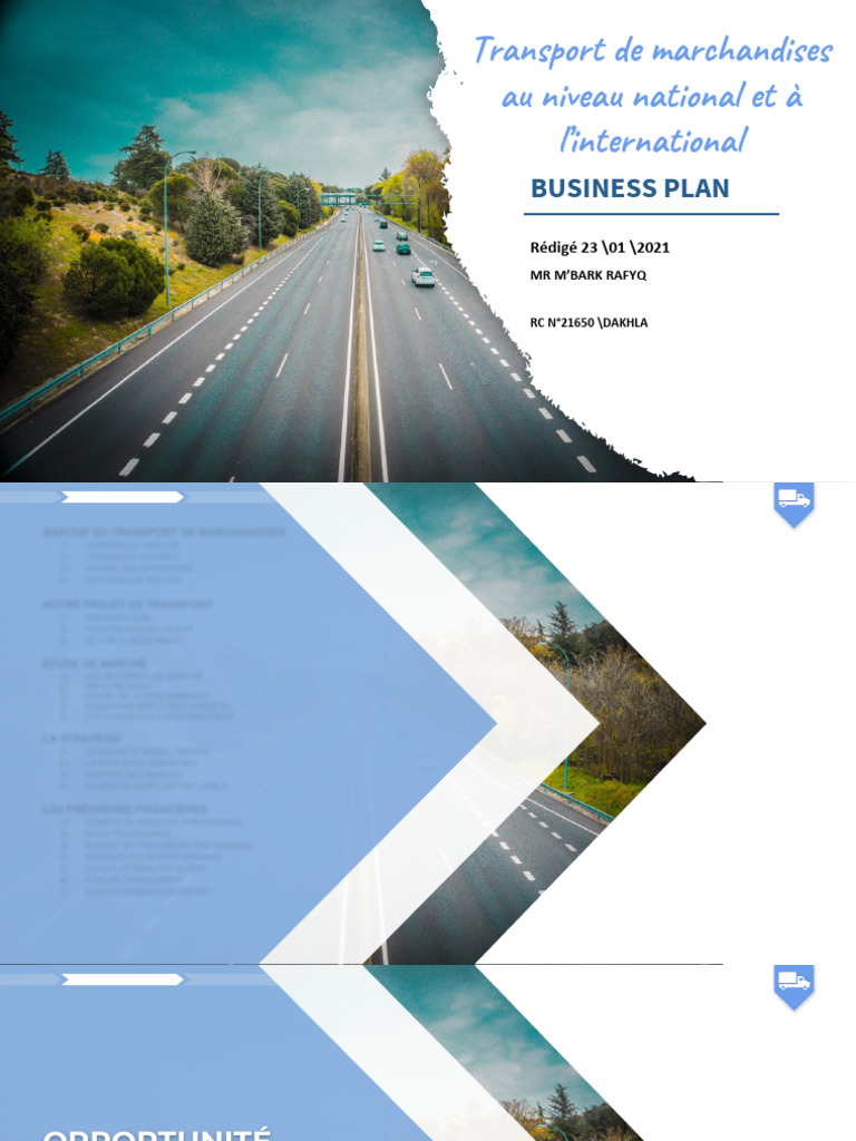 Business Plan Transport de Marchandises - Longue Distance - MBAREK - Shop - 1 - SBR - 1 - Copie ...