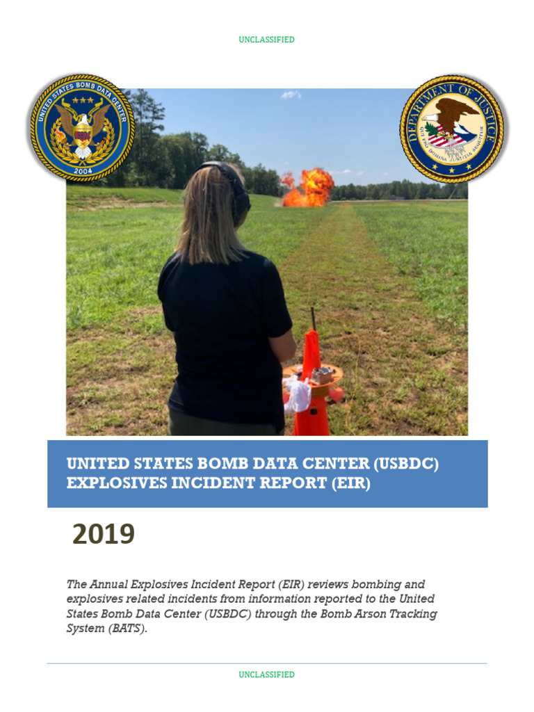 2019 Explosives Incident Report 0 | PDF