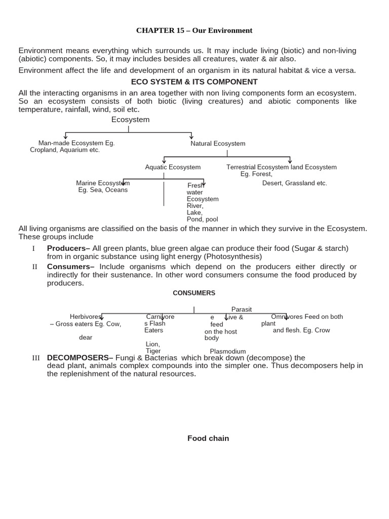 15_Our_Environment_1 | PDF