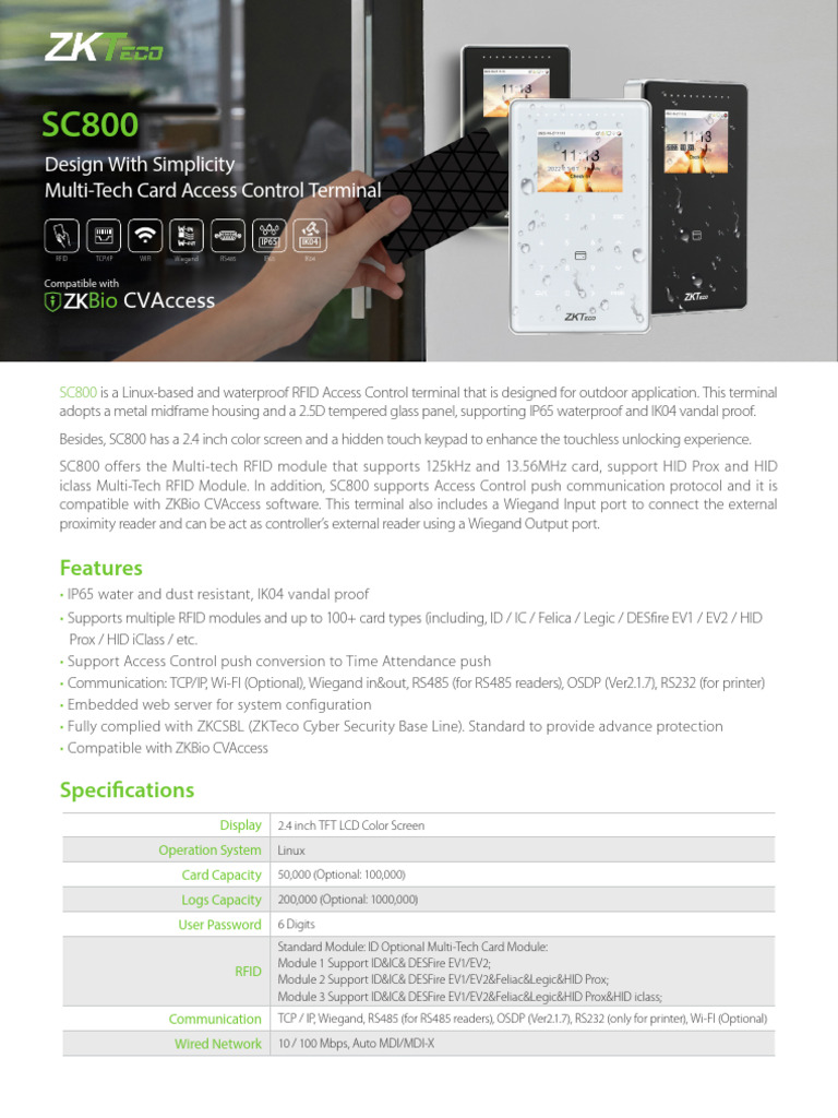 SC800 Datasheet 202312 | PDF