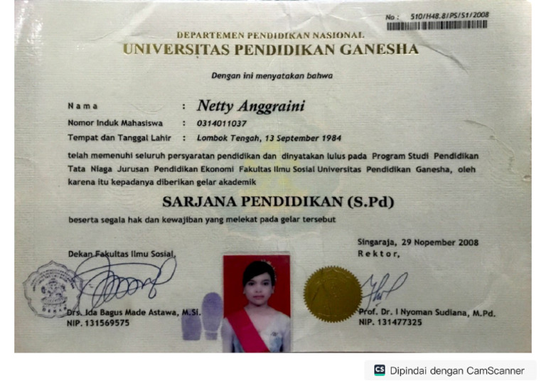 Ijazah Netty | PDF
