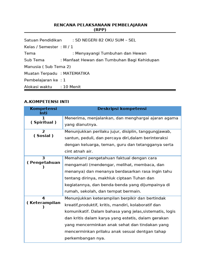 RPP SIMULASI Cgp. 10 | PDF