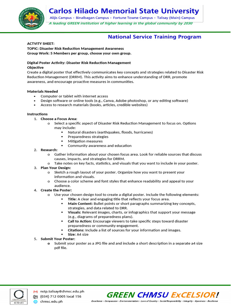 DRRM-activity-sheet | PDF