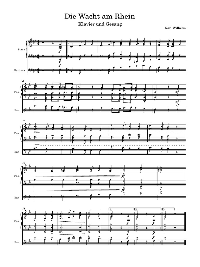 Die Wacht Am Rhein | PDF