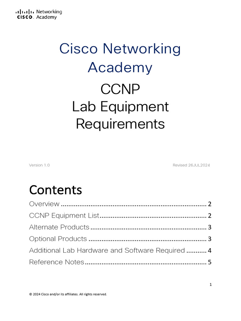 Equipment_List_CCNP | PDF