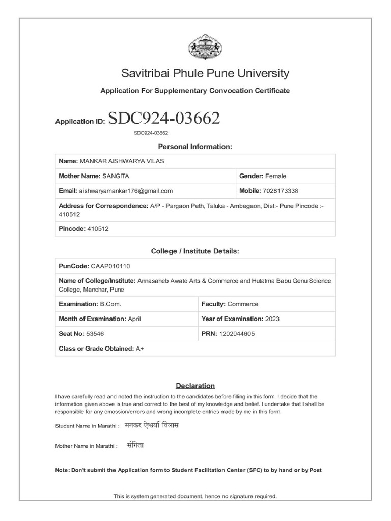 Application Form | PDF